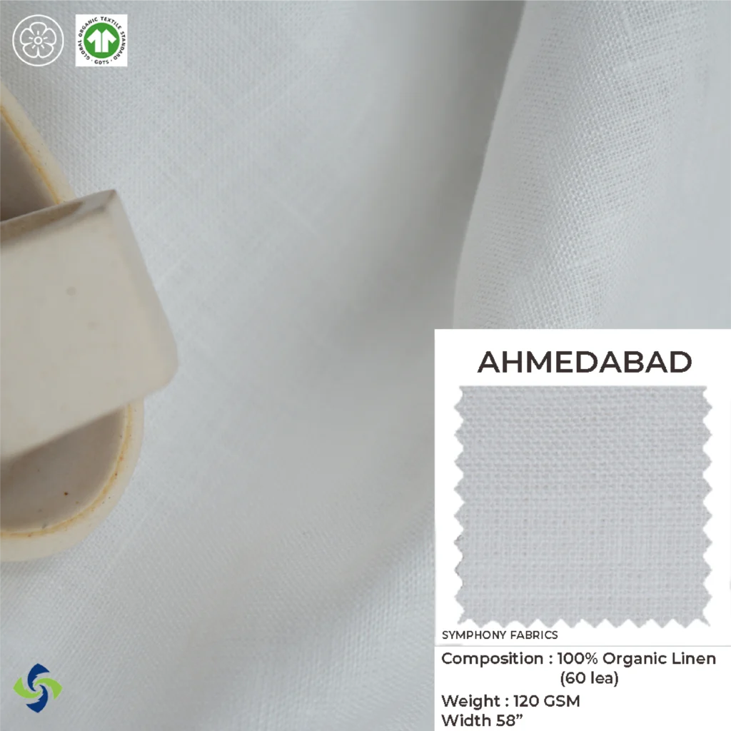 GOTS Eco Organic linen fabric | 60 Lea | #1 Best Linen